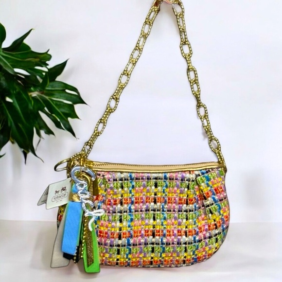 Coach | Bags | Coach Nwt Limited Edition Tweed Poppy Mini Handbag ...